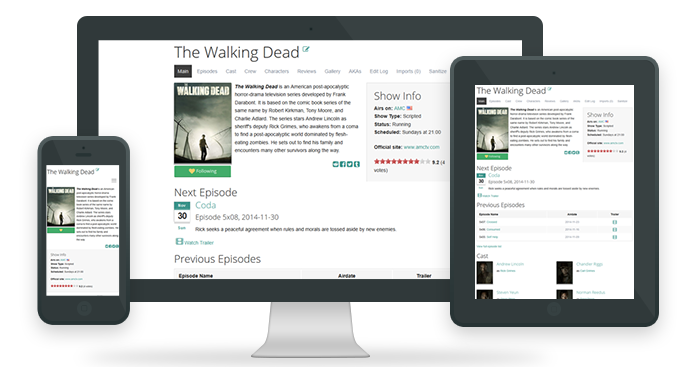 TV Tracker Features | TVmaze