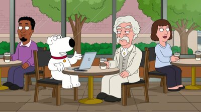 Family Guy Brian Bites Peter