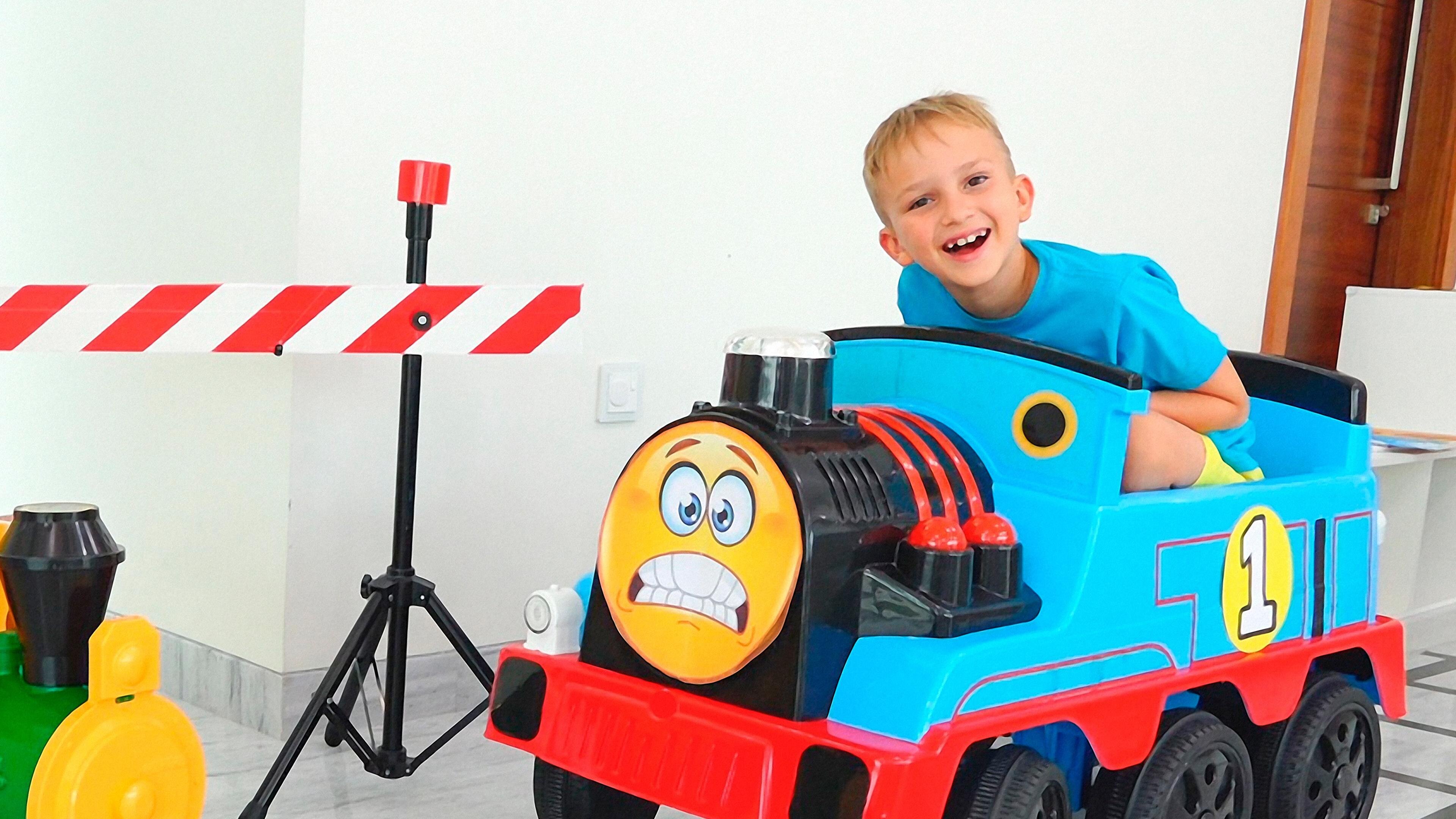 Hot vs Cold Challenge, Trains and Making Room for the Baby - Vlad ...